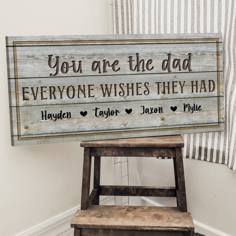 You Are The Dad Everyone Wishes They Had Sign, Custom Gifts For Dad ...