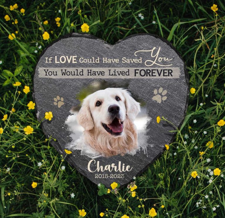 Personalized Dog Memorial Stone With Picture, Grave Stones For Dogs ...