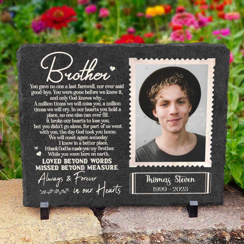 Brother You Gave No One Last Farewell - Personalized Photo Brother ...