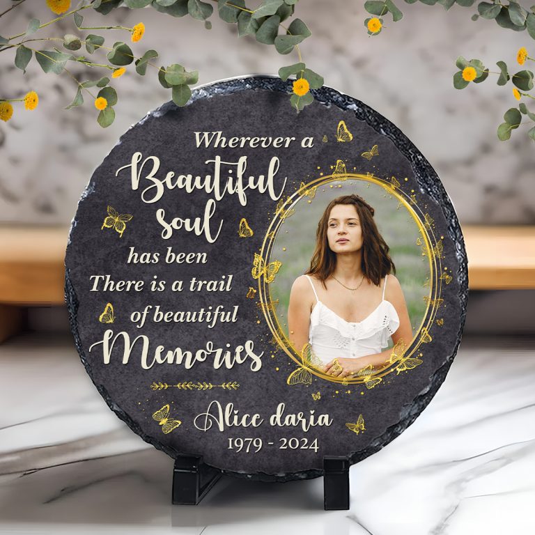 Custom Photo Stone For Loss Of Sister - Personalized Sister Memorial ...