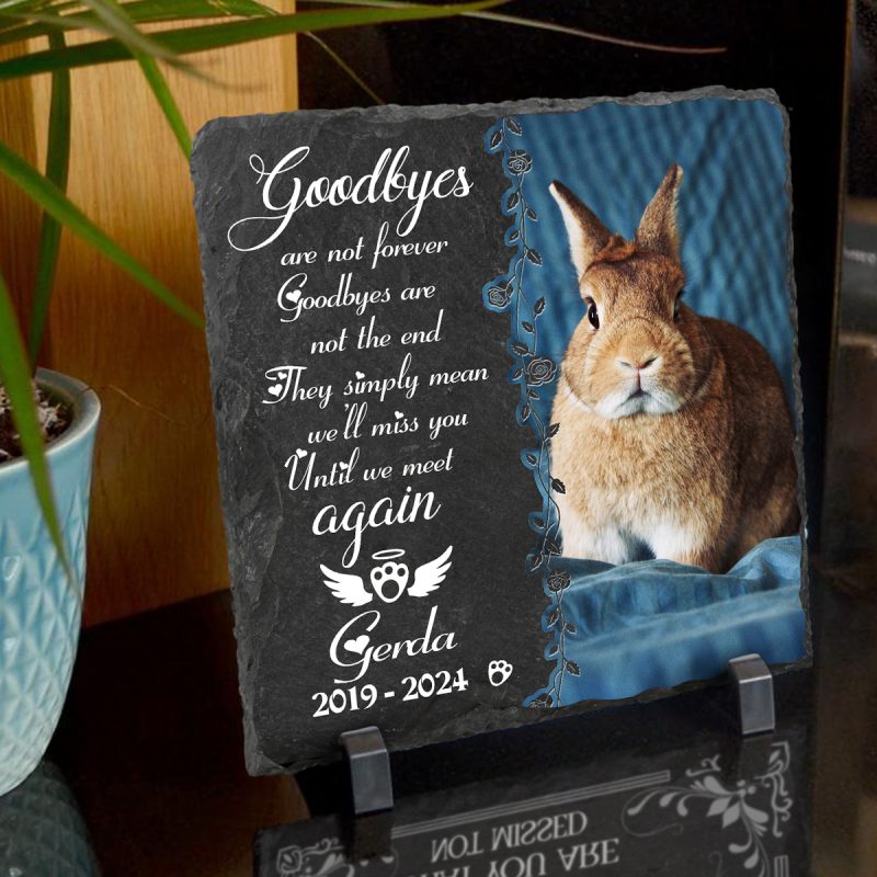 Custom Memorial Markers For Pet Bunny - Personalized Bunny Rabbit ...