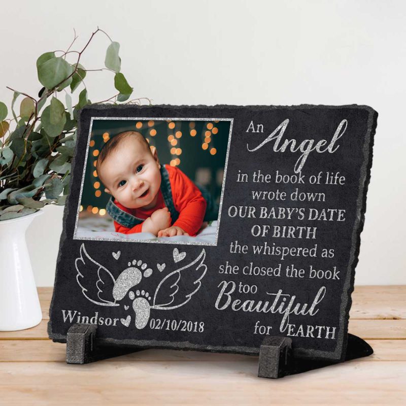 Personalized Baby Memorial Stone - Stillborn Miscarriage Pregnancy Loss ...