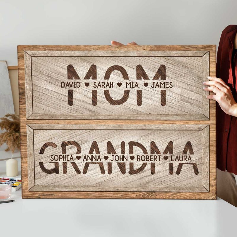 Grandma Mothers Day Gifts - Mom Grandma Sign With Names - Gifts For Mom ...