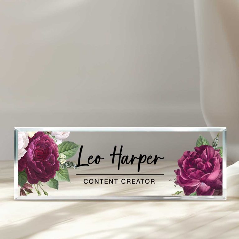 Desk Plaque, Acrylic Name Plate For Desk, Teacher Name Plate ...